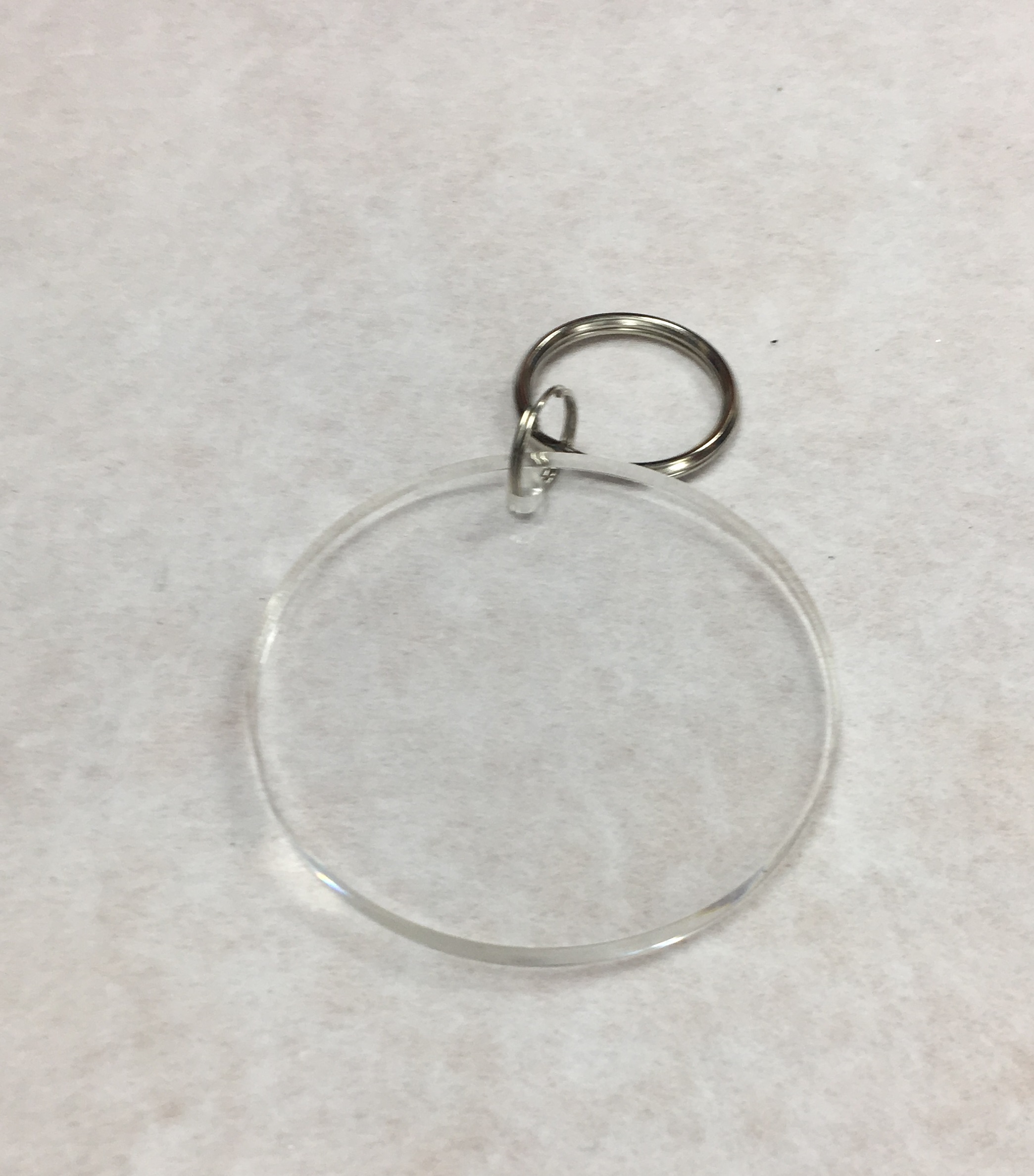 engraved round key ring